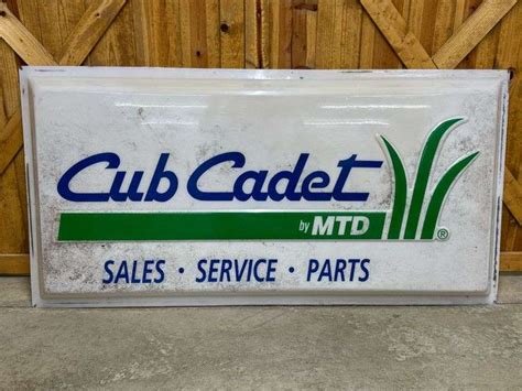 Cub Cadet By Mdt Lighted Sign Skin Aumann Auctions Inc