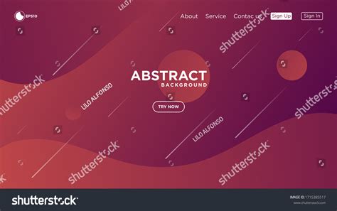 Modern Abstract Gradient Wavy Geometric Background Stock Vector