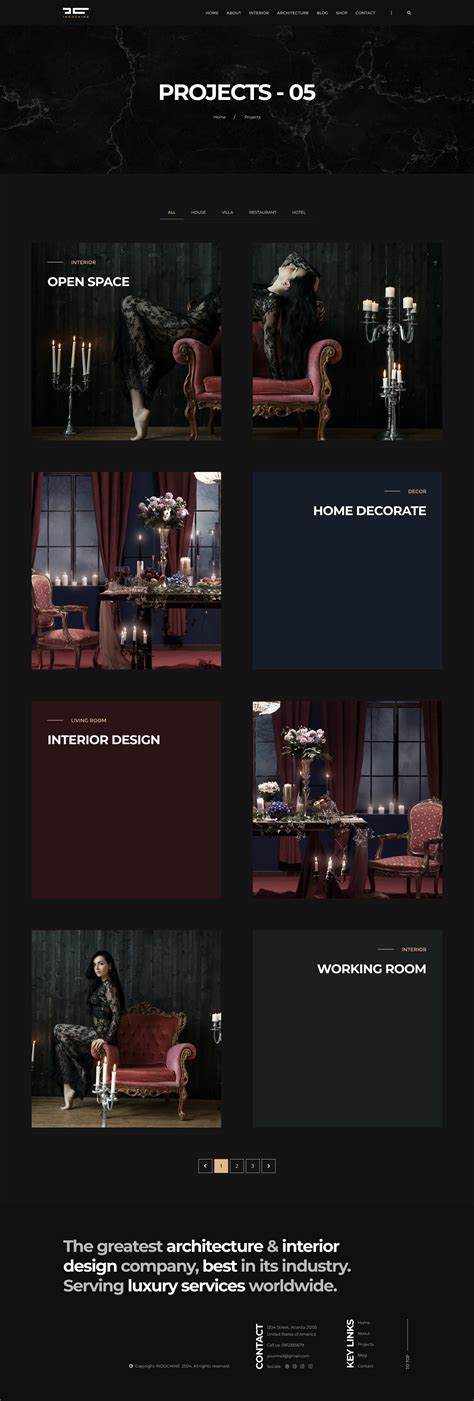 Indochine Architecture And Interiors Codeigniter Template By Weebworld