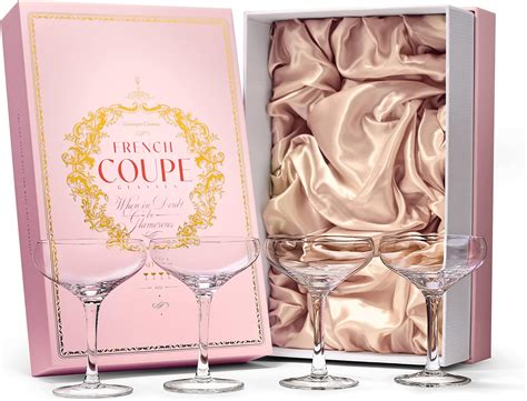 Godinger Champagne Glasses Champagne Glass Set Coupes Barware Glasses Set Of 4
