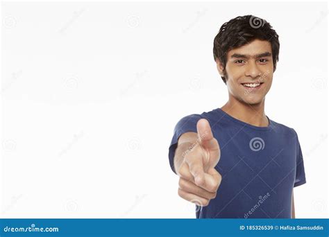 Man Pointing At The Camera Stock Image Image Of Simplicity