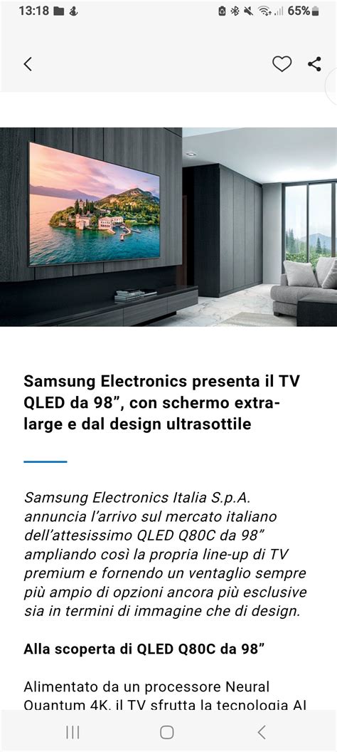 Nuova Tv Da 98 Pollici Samsung Community
