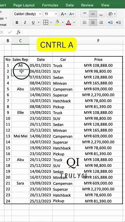 Excel Tips How To Fill In Blanks With Name In Excel Shorts