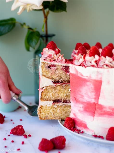Raspberry Ripple Cake Janes Patisserie