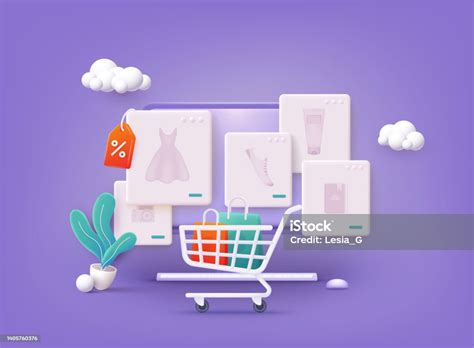Belanja Online Desain Elemen Grafis Tanda Simbol Pemasaran Seluler Dan