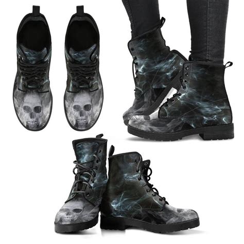 Smoked Skull Boots American Legend Rider