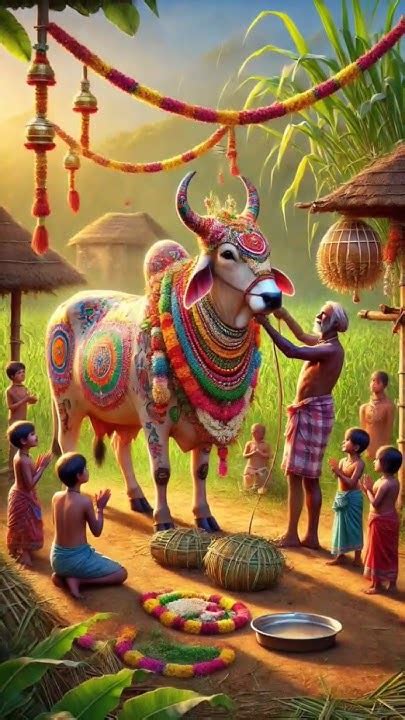 மாட்டுப் பொங்கல் கதை Maatu Pongal Story Happypongal Tamil Shortsfeed