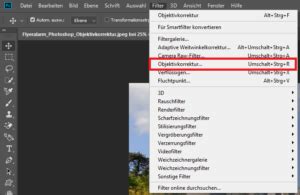 Tutorial Photoshop Basics Objektivfehler Korrigieren FLYERALARM