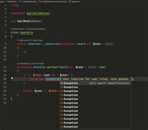 Add `exception` To Autocompletion List · Issue 252 · Devsensephptools Docs · Github