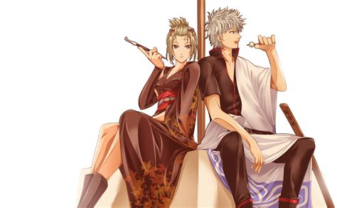 Sakata Gintoki And Tsukuyo Gintama Drawn By Sumijoker Danbooru