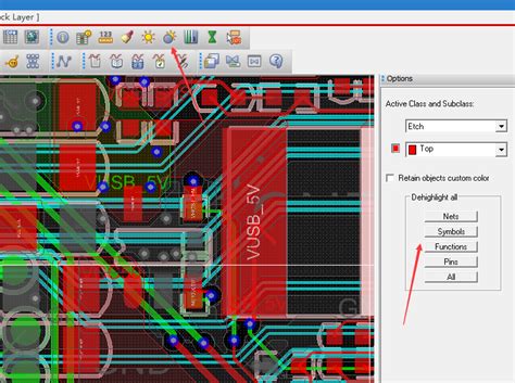求助：orcad交互布局时，在pcb中怎样快速取消高亮。 微波eda网