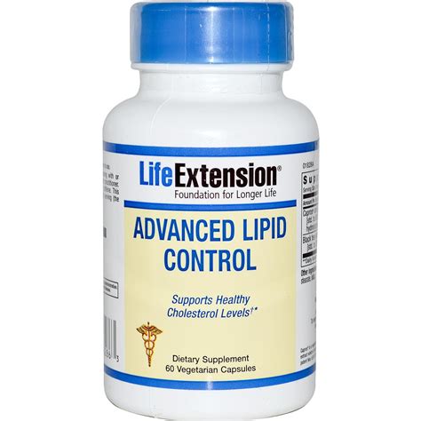 Life Extension Advanced Lipid Control 60 Vege Caps Discount Life