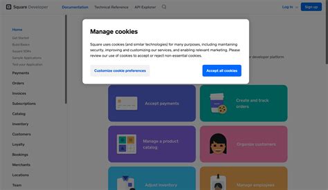 square api developer docs apis sdks and auth api tracker