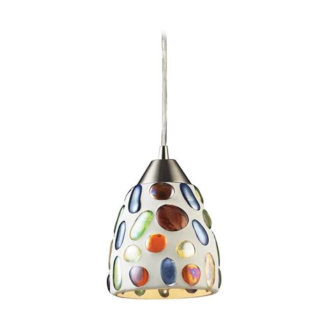 Modern Mini Pendant Light With Multi Color Glass 542 1 Destination