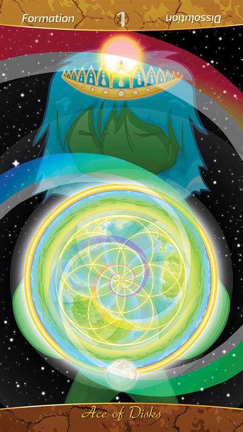 The Ace Of Disks Card In Patch Tarot