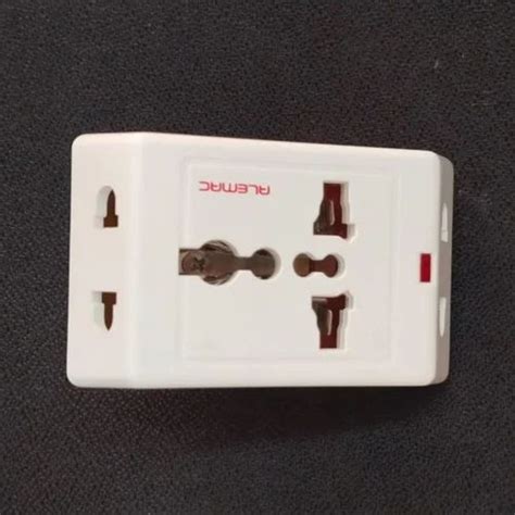 10 Amp Polycarbonate Alemac 3 Pin Electric Socket White At Rs 60 Piece