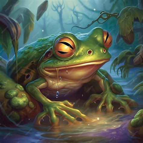 Premium Ai Image Frog Cartoon Characters Ai Generated