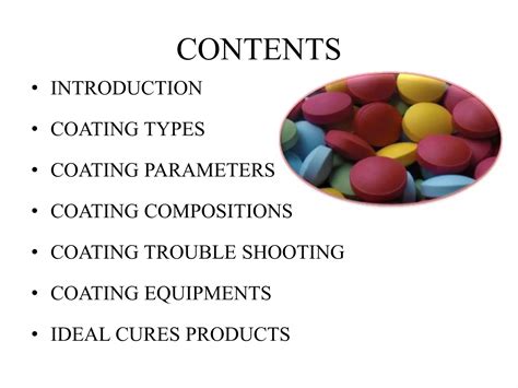 Tablet Coating Pptx Chemistry Science
