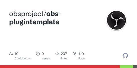 GitHub Obsproject Obs Plugintemplate