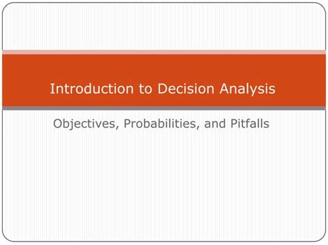 Decision Analysis Pptx