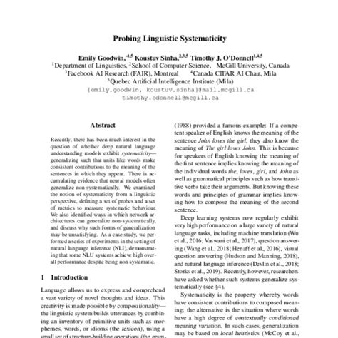 Probing Linguistic Systematicity ACL Anthology