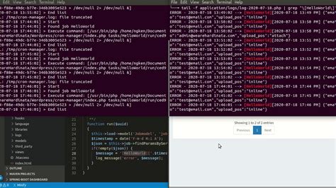 php cronjob manager example youtube