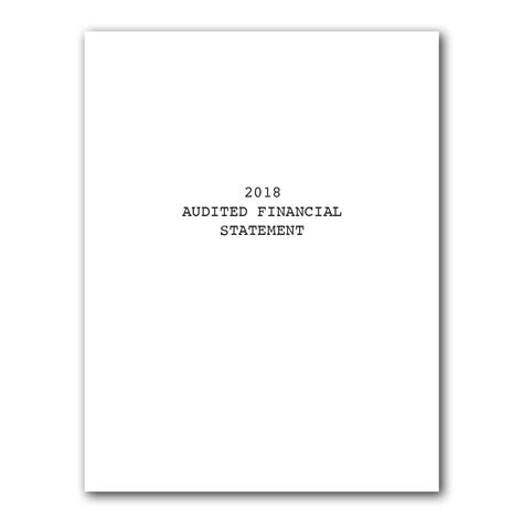 2018 Audited Financial Statements Four Bands Community Fund