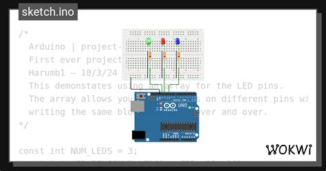 Harumb1 Array Sequencer Wokwi ESP32 STM32 Arduino Simulator