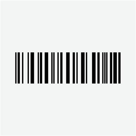 Sample Barcode Icon Isolate On White Background Vector Art At