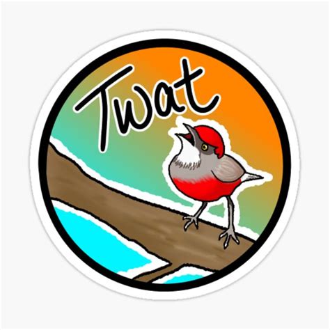 Twat Bird Sticker For Sale By Taysolris Redbubble