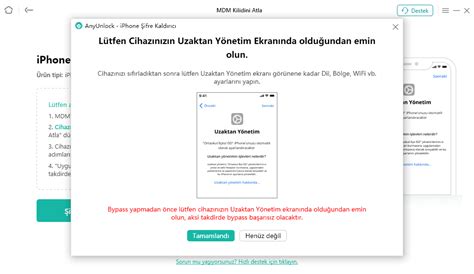 Geri Yüklemeden Sonra Uzaktan Yönetim iPhone iPad Nasıl Kaldırılır