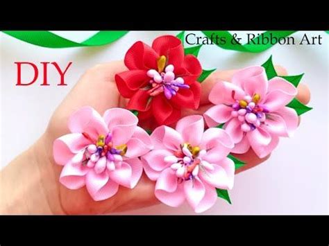 Easy Flower Making Amazing Kanzashi Flower DIY Ribbon Flowers