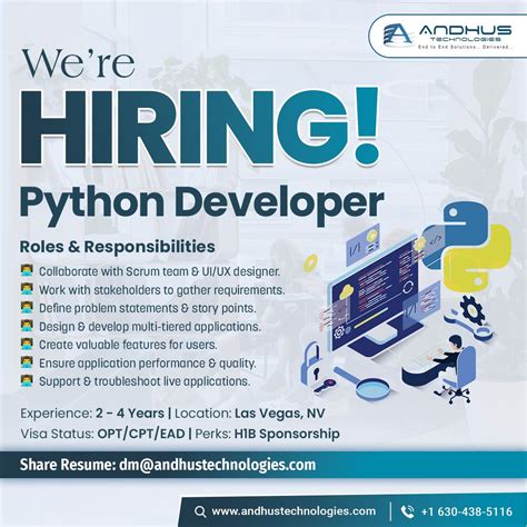 Andhus Technologies On Linkedin Pythondeveloper Pythonengineer