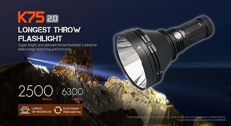 Longest Throw Flashlight Acebeam Official Store High Powered Flashlights Tactical