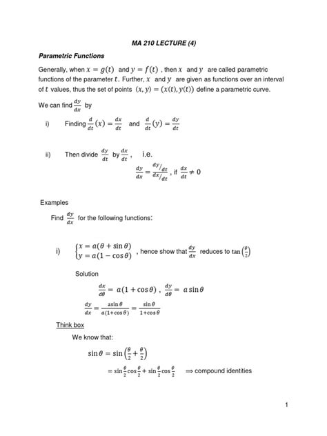 Ma 210 Lecture 4 Pdf