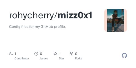 GitHub Rohycherry Mizz X Config Files For My GitHub Profile