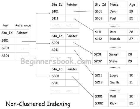 indexing in dbms types of indexes in database