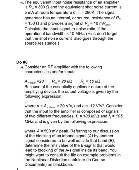 7 The Equivalent Input Noise Resistance Of An