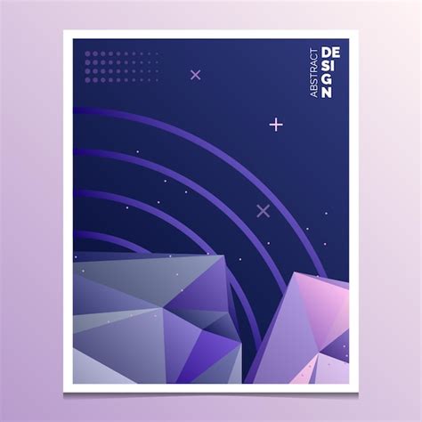 Premium Vector Flyer Brochure Design Templates Geometric Triangular Abstract Modern