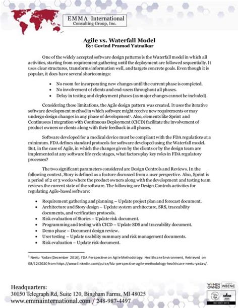 Agile Vs Waterfall Model Pdf