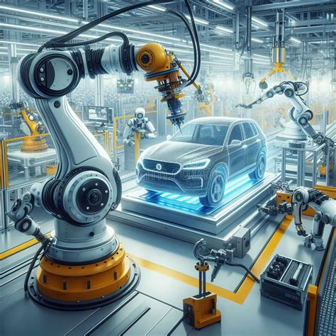 Robotic Arm Assembling Microchip Stock Image Image Of Electronics Innovation 322350169