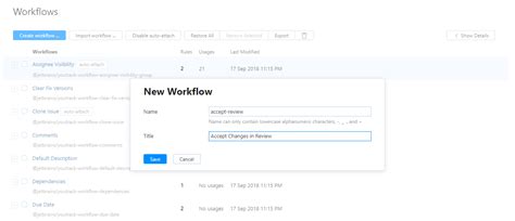 Create A Workflow YouTrack Server Documentation