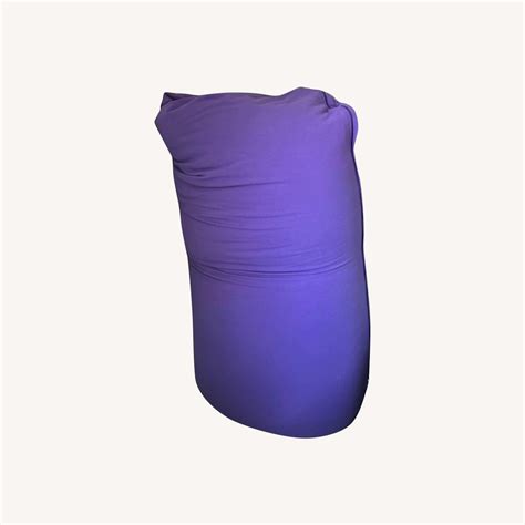 Yogibo Max Bean Bag Chair With Purple Cover Aptdeco
