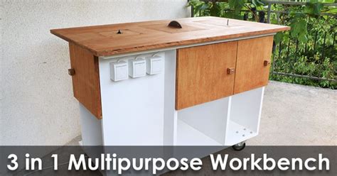 Homemade 3 In 1 Multipurpose Workbench Table Saw Router Table And
