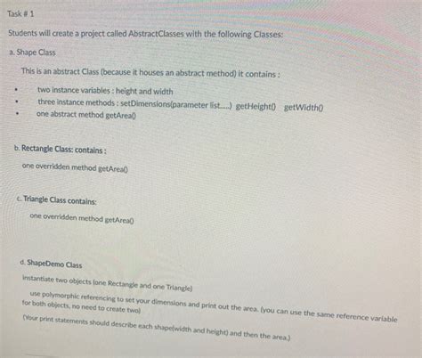 Solved Task Students Will Create A Project Called Chegg