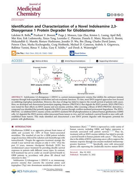 Pdf Identification And Characterization Of A Novel Indoleamine 23