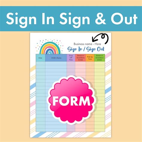 Pick Up Log Sheet Template Etsy