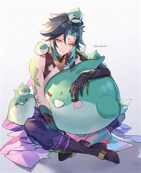 Xiao Genshin Impact Drawn By Hisehisekin Danbooru