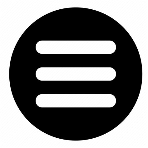 Hamburger Menu Navigation Icon Download On Iconfinder
