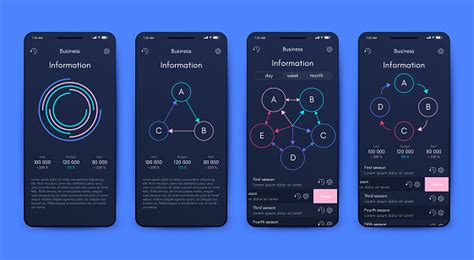비즈니스 브로셔에 대한 최신 인포 그래픽 벡터 요소 웹 사이트 기업 브로셔 광고 및 마케팅에서 사용하십시오 원형 차트 선 그래프 막대 그래프 및 타임 라인 0명에 대한 스톡